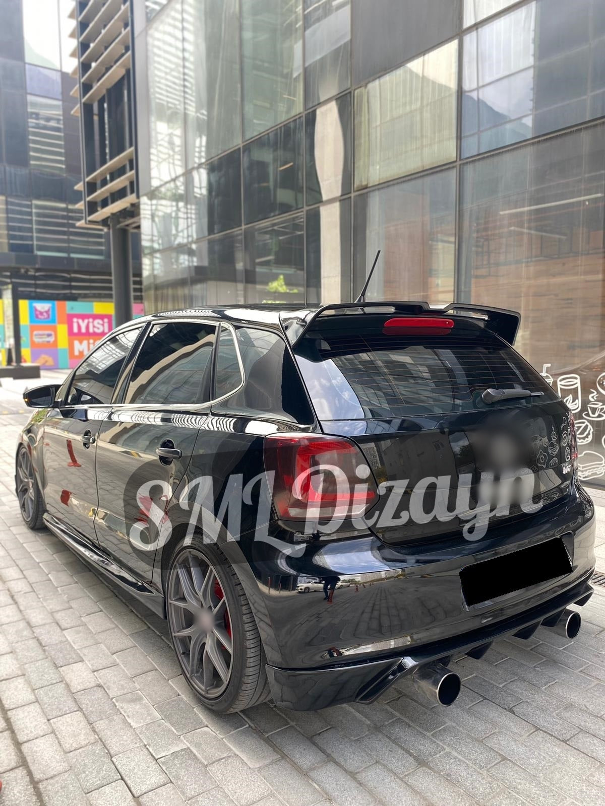 Polo Mk5 6r-6c Spoiler Oettinger Tavan Spoyler Parlak Siyah 2009-2017 ...